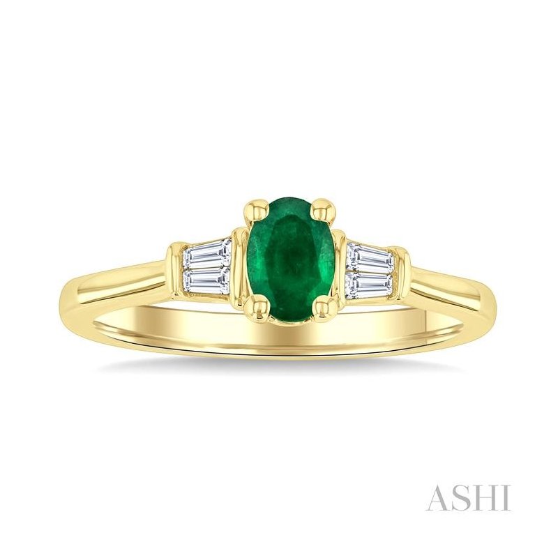 ASHI Oval Shape Gemstone & Diamond Ring 41788PEFGEMYG-OV - Prestige ...