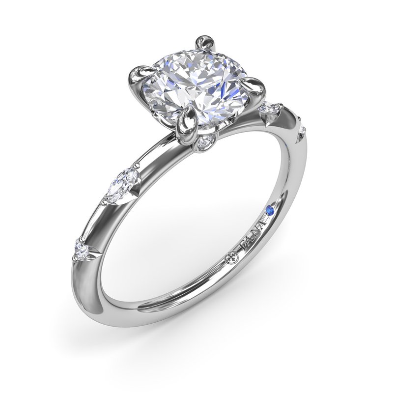 Captivating Raindrop Diamond Engagement Ring S4094 - Fana
