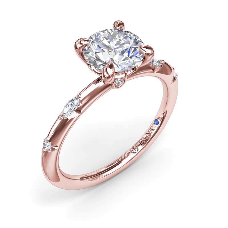 Captivating Raindrop Diamond Engagement Ring S4094 - Fana