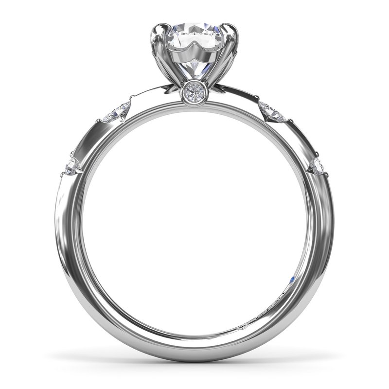 Captivating Raindrop Diamond Engagement Ring S4094 - Fana