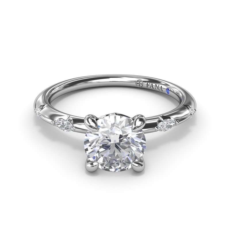 Captivating Raindrop Diamond Engagement Ring S4094 - Fana