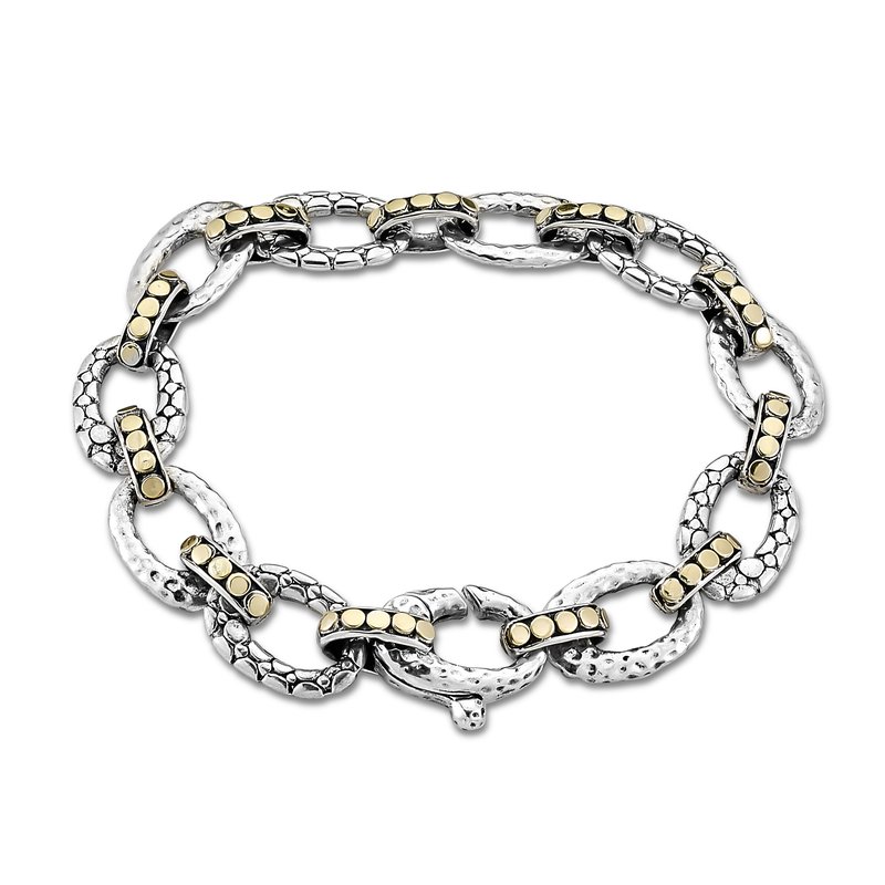 Samuel B STERLING SILVER/18K LINK BRACELET 62993B.SLGO - Couch's Jewelers