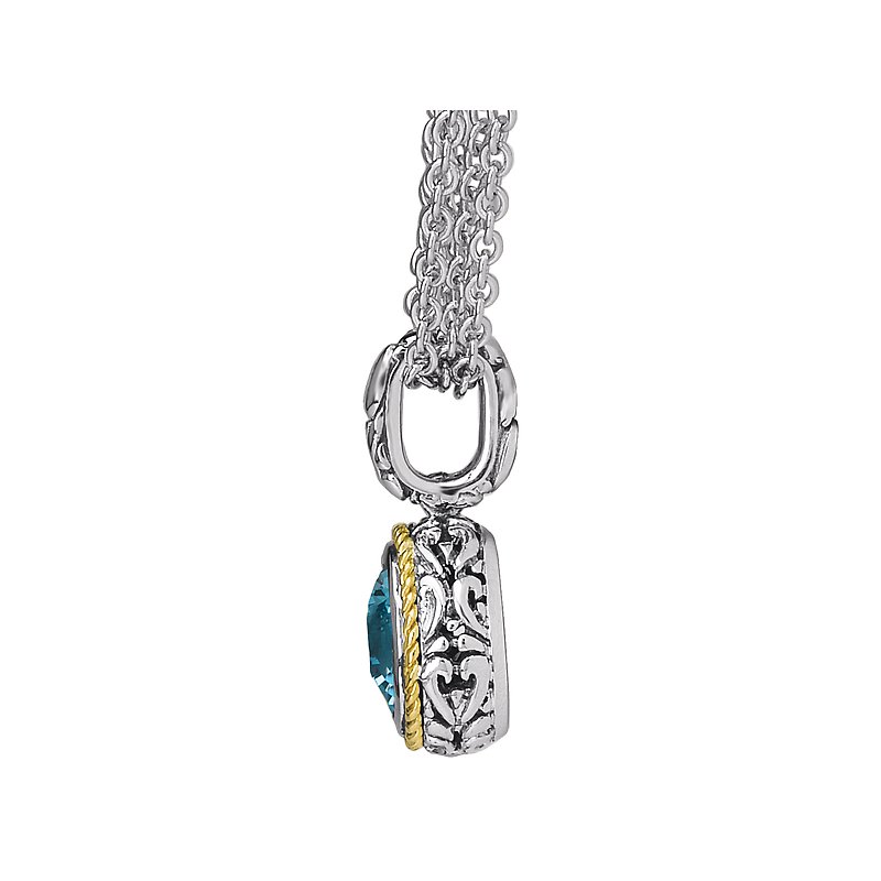 Eleganza blue topaz necklace store