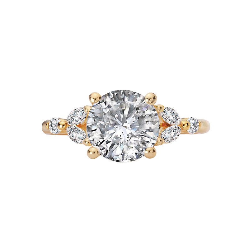 Romance Diamond Semi-Mount Engagement Ring 160125-RD200Y - KIM ...