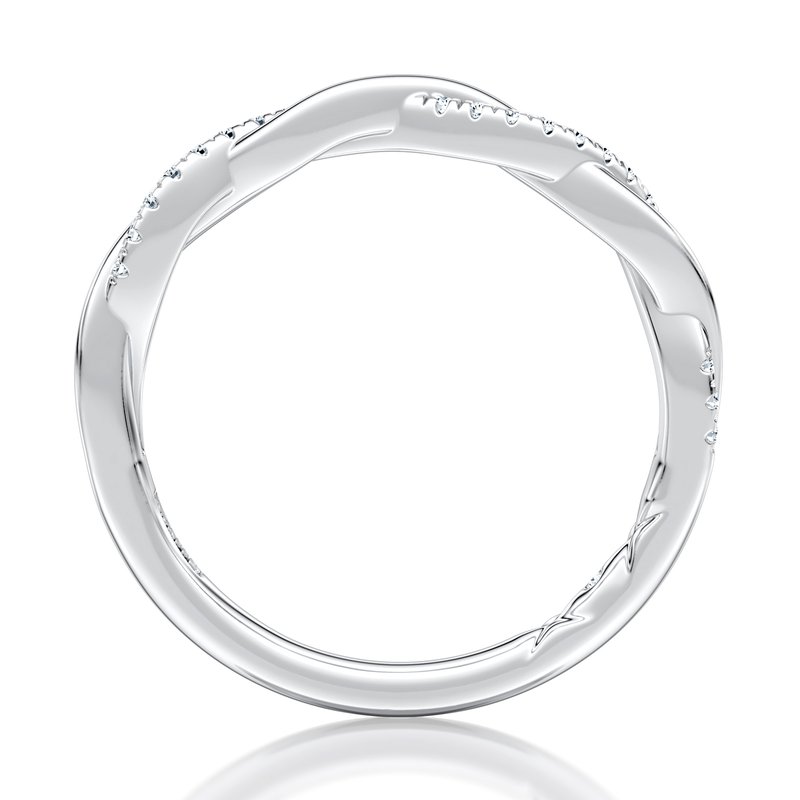 A. JAFFE Twisted Diamond Wedding Band MRCOV2544 - Devon Fine Jewelry