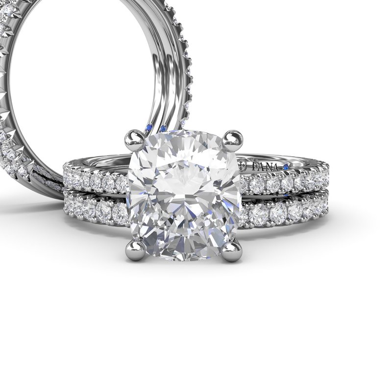 Diamond Collar Engagement Ring S4192 - Fana