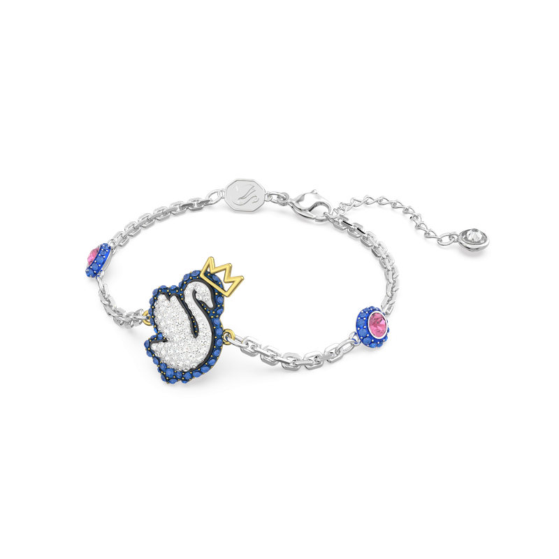 Pop Swan bracelet Swan Blue Rhodium plated