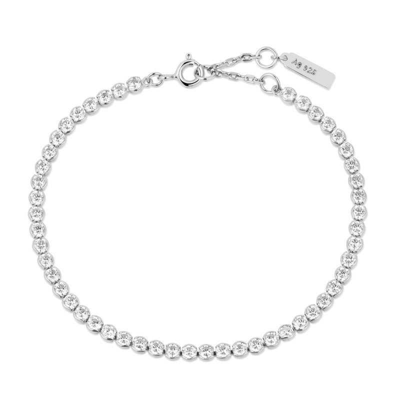 ANIA HAIE Silver Row Bezel Set Bracelet B058-06H - Facet Foundry ...