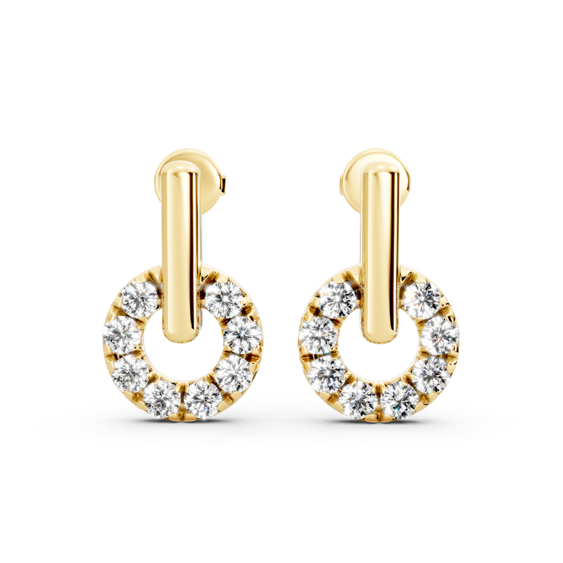 Fashion Circle Lock Earring SD-JBII206W - Harding Quality