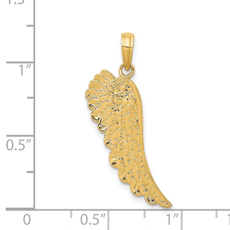14k gold angel wing pendant store
