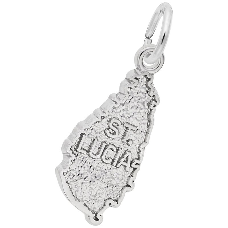 Rembrandt Charms ST. LUCIA MAP 5343-st-lucia-map - Hobbs Jewelers