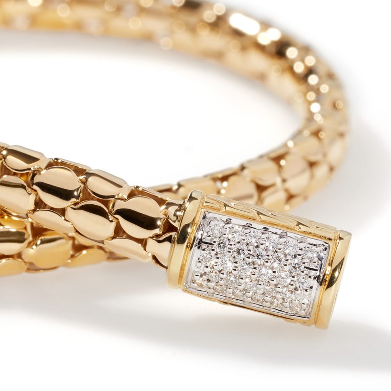 Dot Chain Bracelet, Gold, Diamonds BGX39102DI - Mednikow
