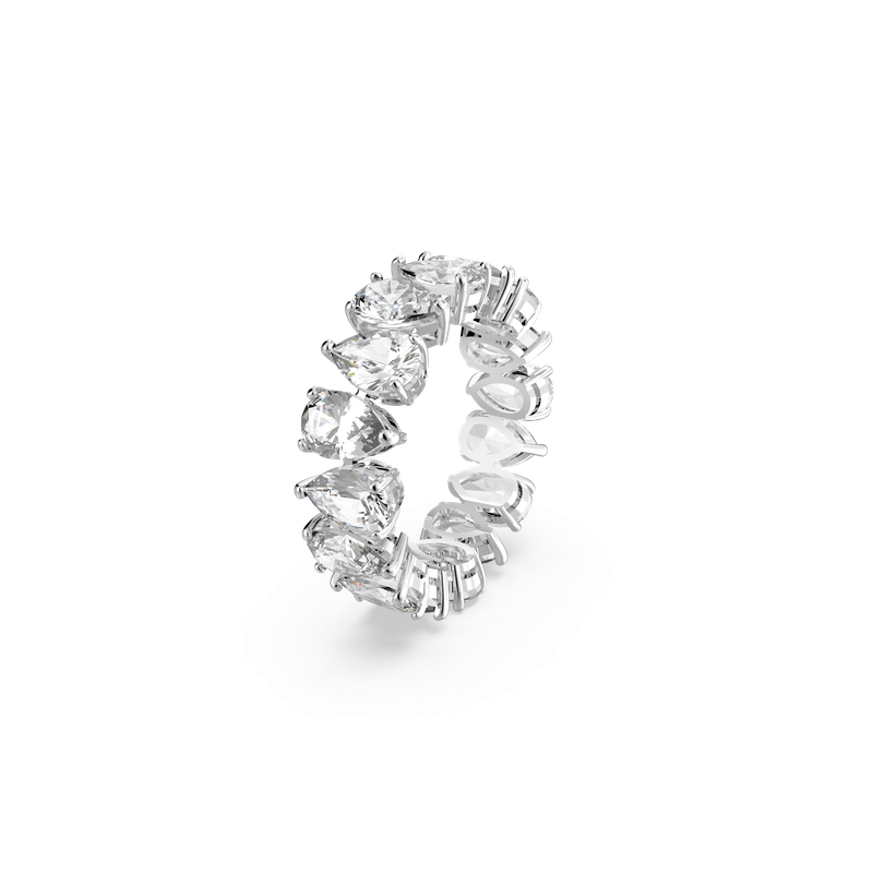 Vittore ring, Drop cut, White, Rhodium plated 5572826 Vittore ring, Drop cut, White, Rhodium plated 5572826