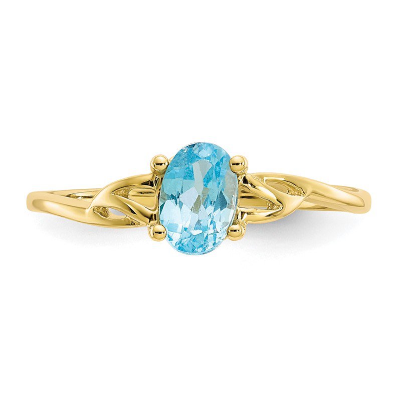 10k gold blue topaz ring store