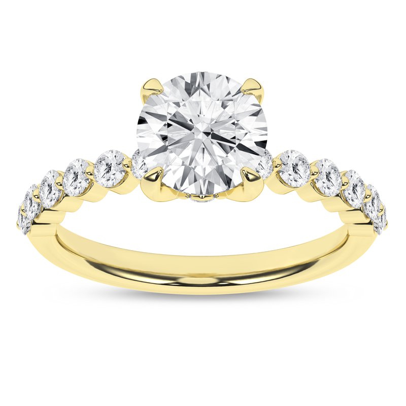 Revelation Classic Single Shared-Prong Engagement Ring (Round) RE15492 ...